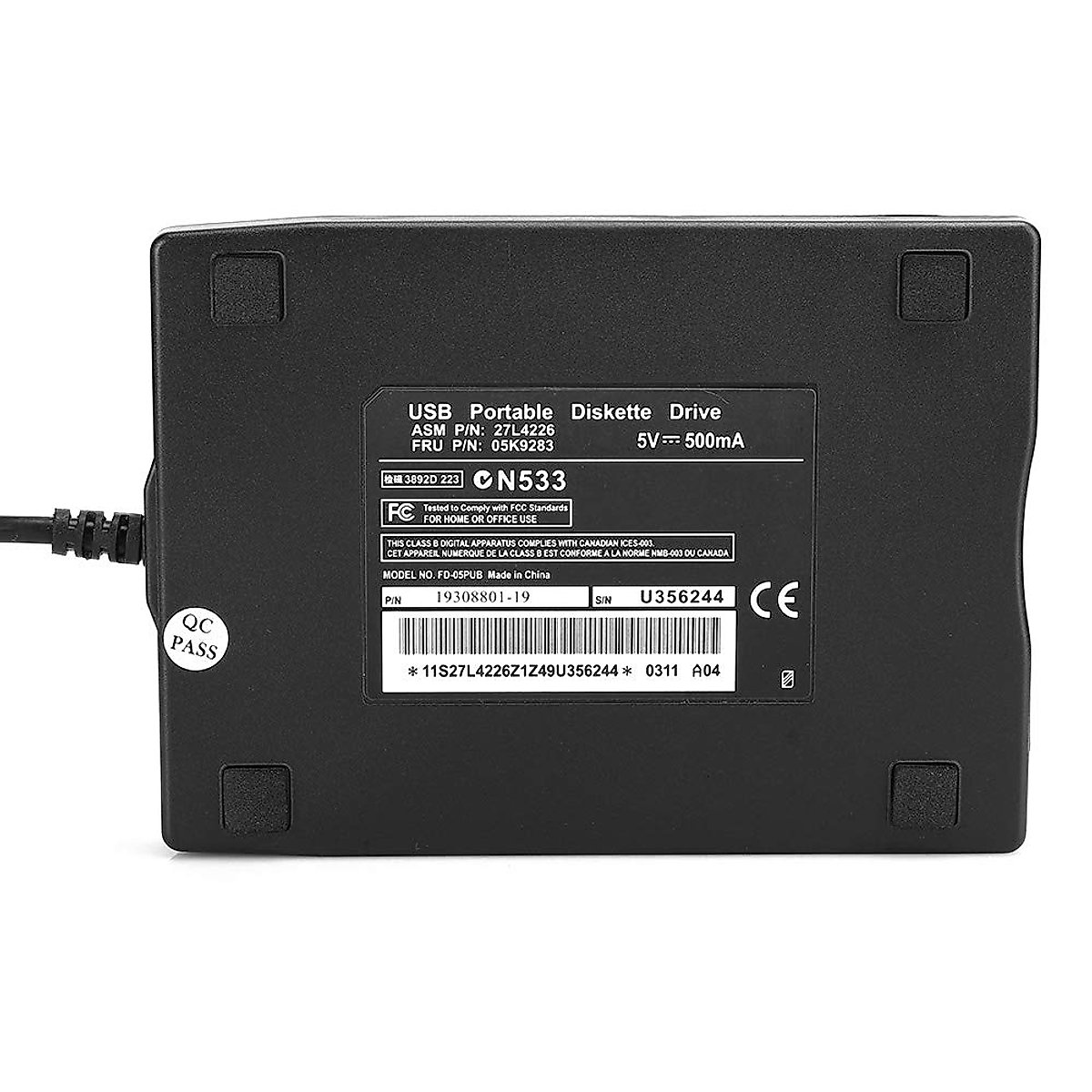 External Floppy Disk Drive,3.5" 720k Card Reader Drives Compatible with USB 1.1/2.0/3.0, USB Floppy Disk for Desktop and Laptop Computers