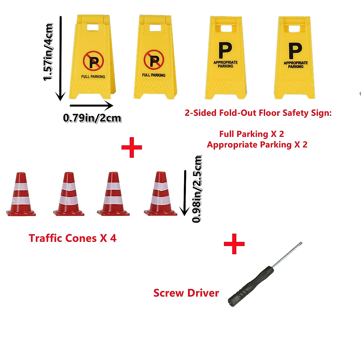 Otypus 1/24 Scale Model Car Display Case with Light, 1 24 Diecast Cars Storage Cases in Parking Lot Scene, Acrylic Toy Garage for Alloy Car Models (Red Brick-8 Parking Place)