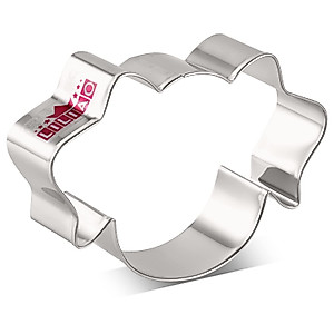 LILIAO Dog Face Cookie Cutter for Homemade Dog Biscuit Treats - 4 x 2.7 inches - Stainless Steel