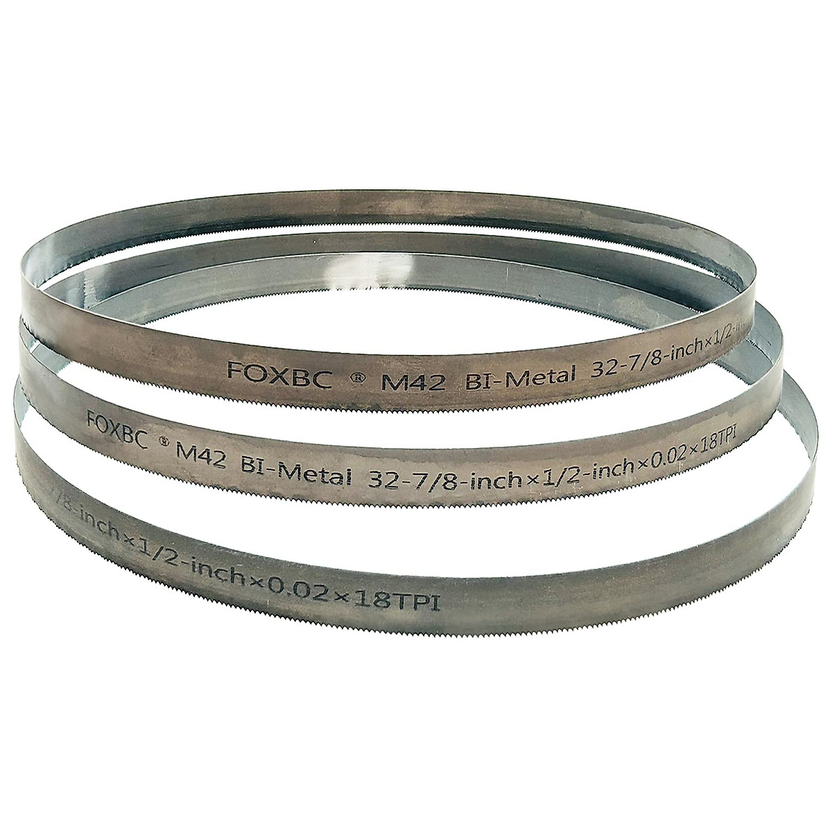 FOXBC 32-7/8 Inch Bandsaw Blade 18 TPI for DeWalt DCS371B Portable Band Saw, Replace DW3983C, 32-7/8-Inch .020-Inch 18 TPI, 3-Pack