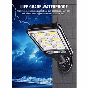 COB/LED Solar Light Outdoor Solar Lamp Powered Sunlight Wall Light Waterproof PIR Motion Sensor Street Light Garden Decoration 3