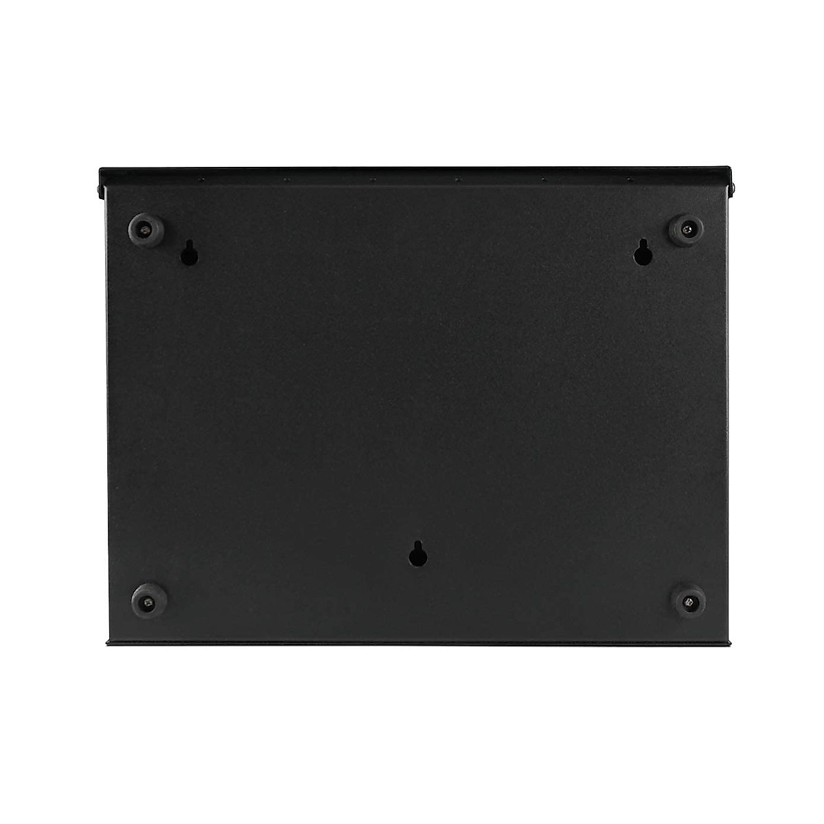Movo Home Mailbox, Modern Wall Mounted (Herman (Black))