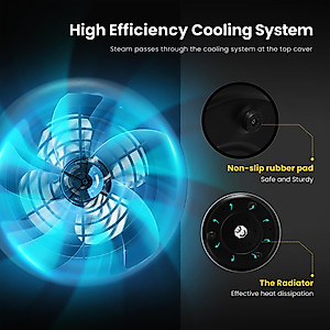 VIVOHOME Water Distiller Countertop 1.1 Gallon/4L 304 Stainless Steel Distilled Water Machine with Smart Switch Purifier Filter for Home Officek, Champagne