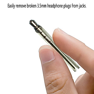 Neyyuse Headphone Jack Removal Tool, Tube Grip Stick Puller, Jack Remover ，Headphone Plug Extraction Tool- Remove Broken Headphone Plug from Headphone Jack of Mobile Devices 6 PCS