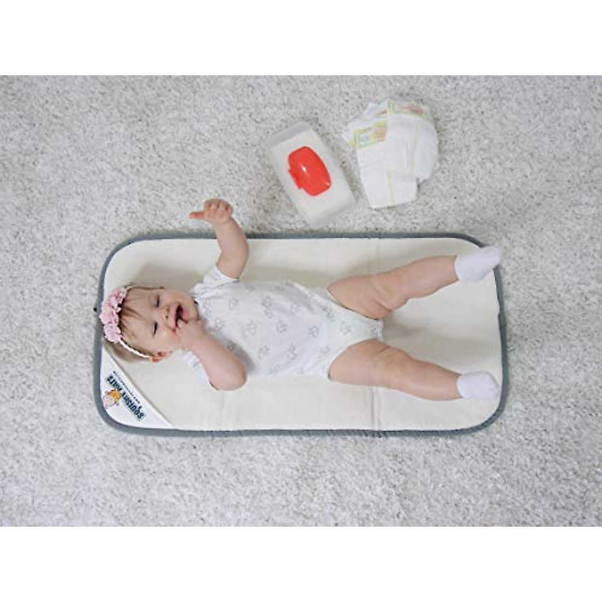 Skinny Mini Diaper Changing Mat - The Ultimate Memory Foam Diaper Changing Pad (16" x 32")