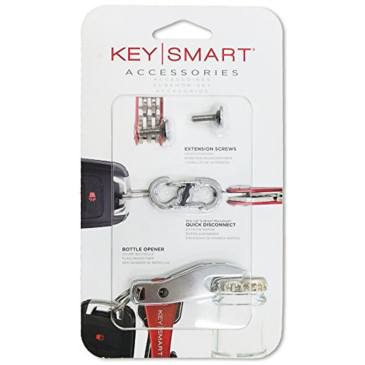 KeySmart Accessory Pack - Expansion Pack-14 Keys, Quick Disconnect and Bottle Opener