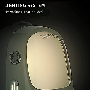 PETKIT Pet Backpack Carrier for Cats and Puppies, Ventilated Cat Backpack Carrier with Inbuilt Fan & Light, Comfort with Padded Strap for Travel, Hiking, Walking & Outdoor, Lightweight and Spacious