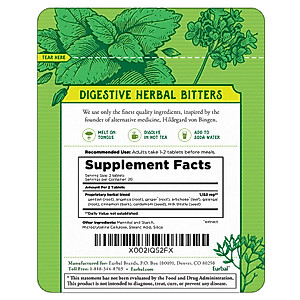 Hildegard's Original Bitters Tablets: Herbal Remedy for Fasting Support, Kidney Liver Cleanse Detox & Repair, Heartburn, & Digestion Supplements