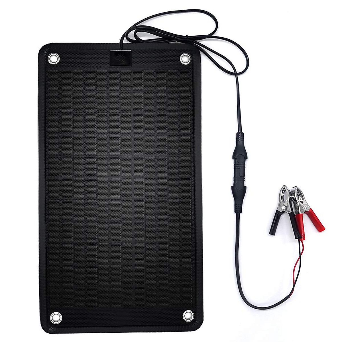PowerEZ 24Volt 10 Watts Solar Battery Charger for Trolling Motor,Boat, RV & Marine, 0.28 Amp Trickle Solar Charger, Self Regulating-No Experience Plug & Play Design, Dimension:16.14 X 9.13x0.31inch