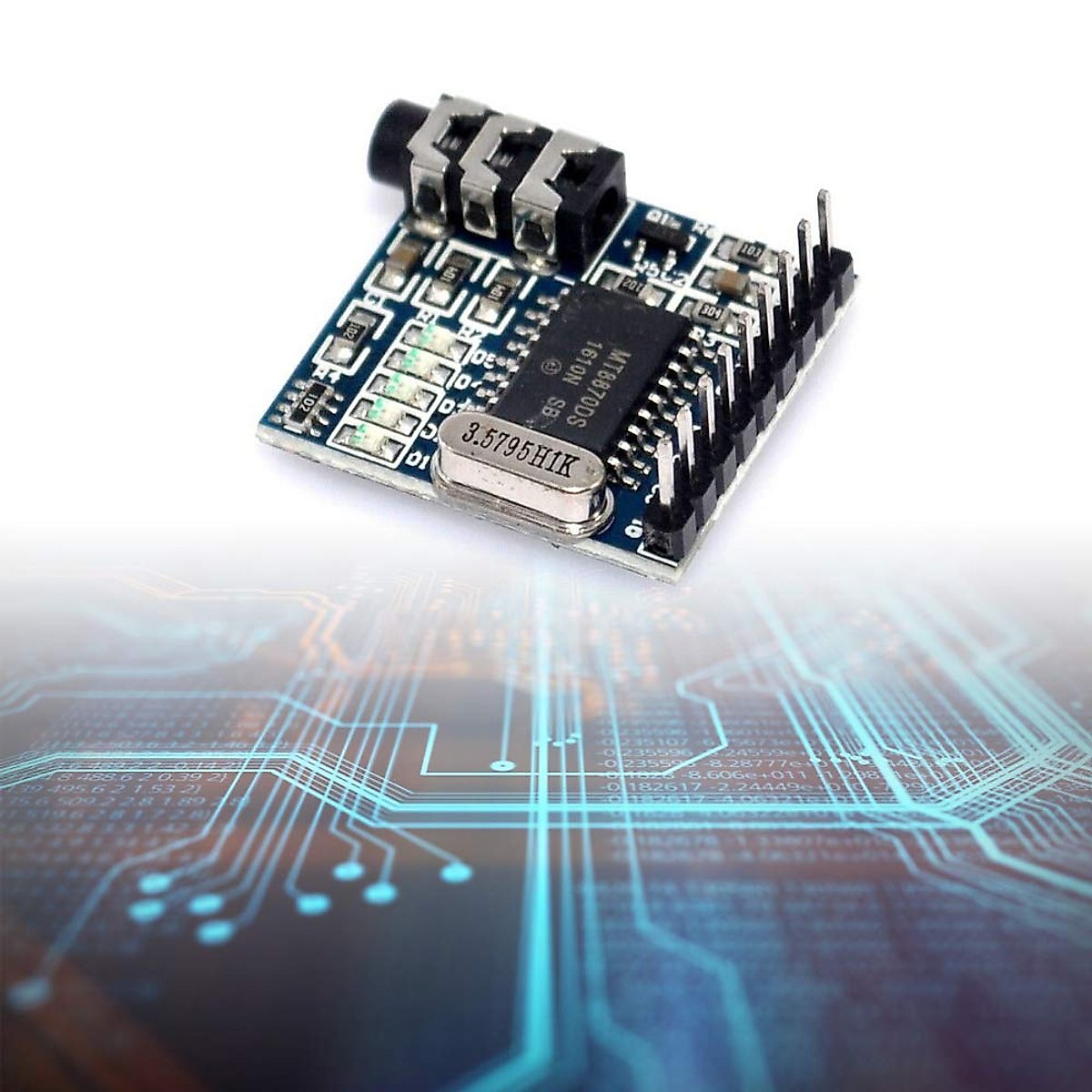 KOOBOOK 5Pcs MT8870 DTMF Voice Decoder Decoding Module Telephone/Audio Decoder Speech Module for Arduino