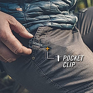 Gerber Gear Lockdown Driver 7-in-1 Multi-tool - 2.5" Plain Edge Blade, Scissors, Bit Driver - EDC Gear and Equipment - Silver