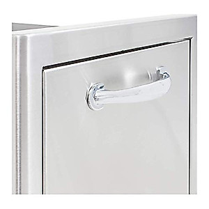 Blaze Narrow Roll Out Trash Bin (BLZ-TRNW-DRW), 26 3/8x13 7/8-inches