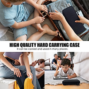 MENORCA Handheld Carrying Case for ASUS ROG Ally With 2pc Transparent HD Clear Anti-Scratch Screen Protector for ASUS ROG Ally Gaming Handheld-7 inch, Black/Double Pocket/Large Capacity