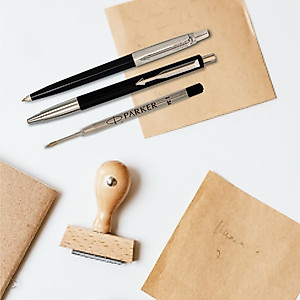 Parker Ball Point Pen Refills, Medium Point, Black Ink