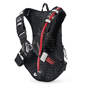 USWE MTB Hydro Hydration Pack with 3L Hydration Bladder - Hydration Backpack for Cycling, Mountain Biking, E-MTB and Gravel Riding, Backpack with Water Bladder (8L, Black)