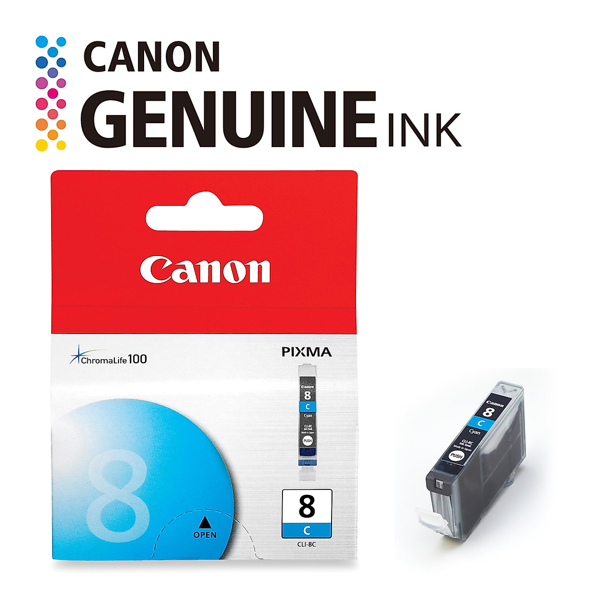 Canon CLI-8 Cyan Ink Tank Compatible to Pro9000 and Pro9000 Mark II