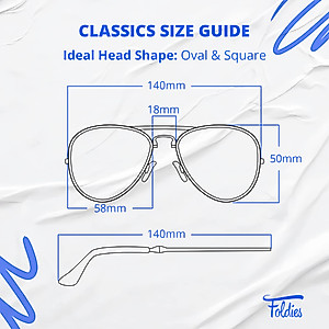 Foldies Aviator Folding Sunglasses Polarized, UV400, UVA, UVB Protection for Men Women, Folding Sunglasses Leather Case