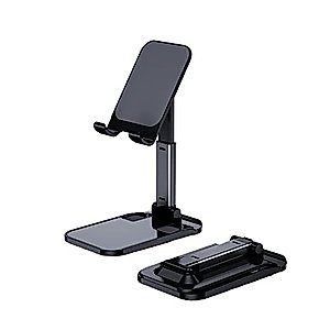 RANKTOP Adjustable Cell Phone Stand for Desk, Phone Holder can Adjustable Height and Compatible with Almost All Smart Phone as iPhone 13 Pro Xs Max Xr X Se 22 7 6 6s Plus SE 5 and Android Phone