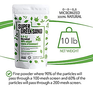 Super Greensand Micronized, 68 Minerals and Trace Elements, 10 Pounds