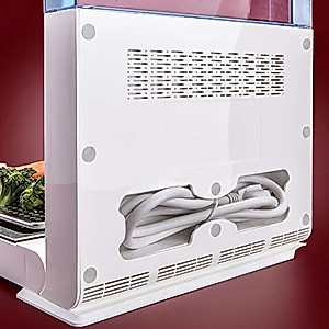 STX Evolution Foldable Family-Sized Food Steamer, Model STX-EV-WH, Featuring a Large Capacity (1.8 Liter) BPA-Free Water Reservoir with Time Matched Water Levels and Dual Level Stackable Trays