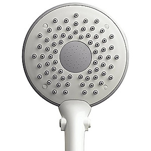 Waterpik CF-201 FlexNeck Rain Shower Head, 2.5 GPM, White