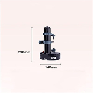 LKL Electric Peeler Rotating Potato Peelers Stainless Steel Apple Fruit Vegetable Peeling Machine Automatic Multi Function Kitchen Peeling Tool (Color : Black)