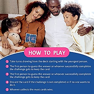 UMONIE Conversation Cards for Families, Family Conversation Starters Cards, Card Games for Families, Family Game Night for Teens and Adults