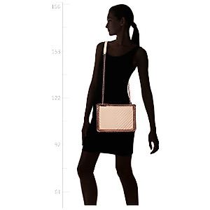 ALDO Women's Medium Greenwald Crossbody Bag, Beige Overflow