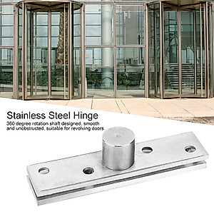 2PCS Rotatable Door Pivot Hinges 360 Degree Stainless Steel Concealing Hinges Door Pivot Hinges Up Down Shaft Hinges Set for Windows Fence Sheds Kitchen Gate(2pcs)