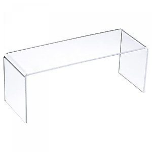 uxcell Shoes Display Stand Rack, 220x80x85mm Acrylic Storage Shelf Holder Clear