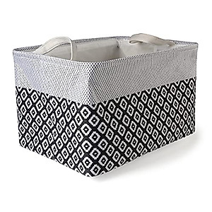Storage Basket 2-Pack Large Fabric Storage Basket for Shelves Collapsible Storage Bins with Handles Closet Storage Bins for Organizers