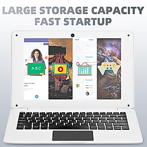 iSTYLE Mini Laptop Student X10 Pro, 10.1" Laptop Windows 10, 1 Year Office 365,Intel CPU 2GB RAM 64GB eMMC Storage, WiFi, Webcam, HDMI, Bluetooth, Kids Laptops Computer, Laptop Sleeve, Wireless Mouse