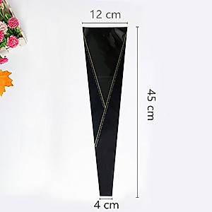 BBC Flower Wrapping Paper Single Rose Packaging Bag 100 Pack (Pink)