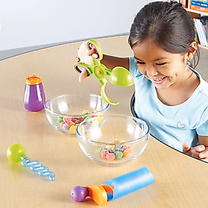 Learning Resources Sand & Water Fine Motor Set, Construction Toy, 4 Pieces, Ages 3+