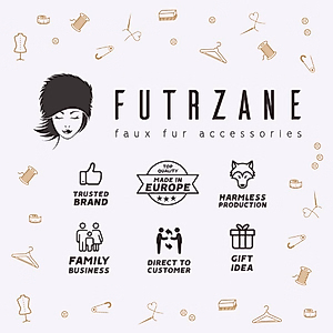 Futrzane Classic Hood Trim - Faux Fur Trim for Hood Replacement - Fur Attachment (S, Bronze Classic)