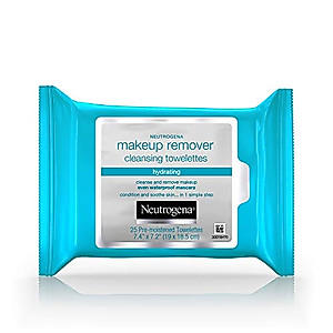 Neutrogena Makeup Remover Cleansing Towelettes, Daily Face Wipes to Remove Dirt, Oil, Makeup & Waterproof Mascara, 25 ct. (Pack of 3)