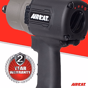AIRCAT Pneumatic Tools 1770-XL 3/4 Inch Composite Impact Wrench 1600 ft-lbs