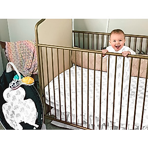 Grey Bicycles Sheets Sets for Baby Boys and Girls (Crib Sheets)