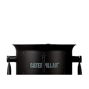 CAT by CATERPILLAR HVD-14AC - 14" High-velocity Drum Air Circulator Fan with 360-degree Pivoting Head, and Dual Ball Bearing 4-speed Motor, BLACK