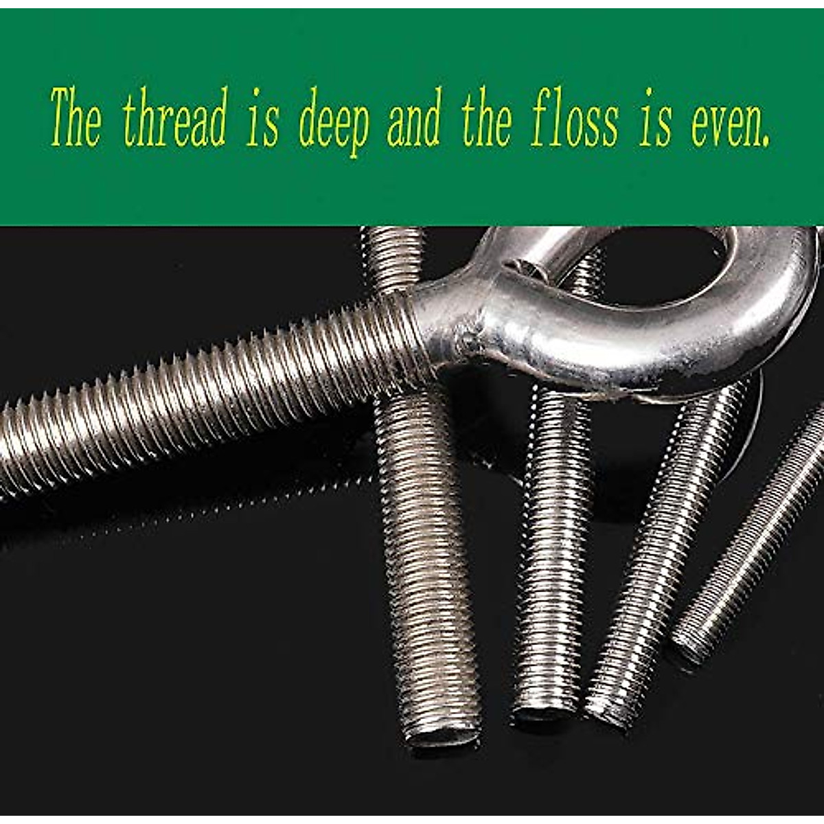 M5 Eye Bolt 304 Stainless Steel Ring Bolts Welded Closed Screw Rod Eye Screw Bolts Corrosion Resistant 10PCS