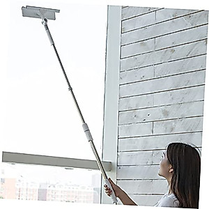 SEWOART 1pc Tile Steam Cleaner Microfiber Mop Hand Steam Cleaner Telescopic Window Cleaner Retractable Cleaner Cleaning Brush Equipment Floor Water Removal Mop 180° Rotary Mop Detachable