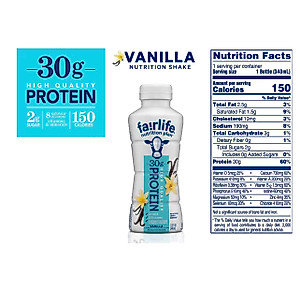 Fairlife Nutrition Plan High Protein Shake Variety Pack | VANILLA & CHOCOLATE- (3 Pack Each) | - 11.5 Fl Oz (6 Pack)