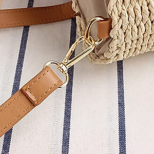 H.S.G.K Women's Summer Handbag Casual Multifunctional Shoulder Bags Straw Handbag Ladies Vintage Square Basket