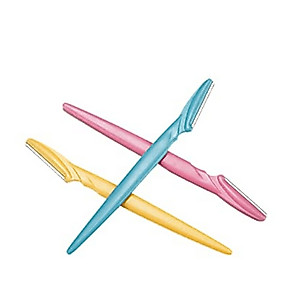 GOOIT 3 Pcs Eyebrow Razor Facial Hair Remover Makeup Tools Trimmer Sharper Shaver Hair Remover Set, 15 x 1.3cm