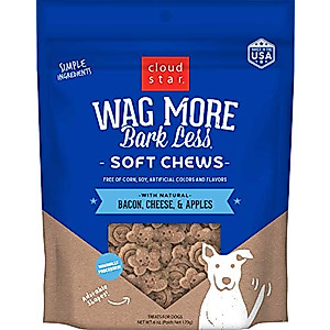 Cloud Star WagCloud Star Wag More Bark Less Original Soft & Chewy Dog Treats, Corn & Soy Free, Baked in USA More Bark Less Original Soft & Chewy Dog Treats, 6oz