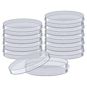 BIPEE Polystyrene Petri Dish 35 x 12mm, Sterile, Pack of 10, Plastic Petri Dishes with Lids,Mycology Supplies agar Plates- Perfect for Cultivating Microbes