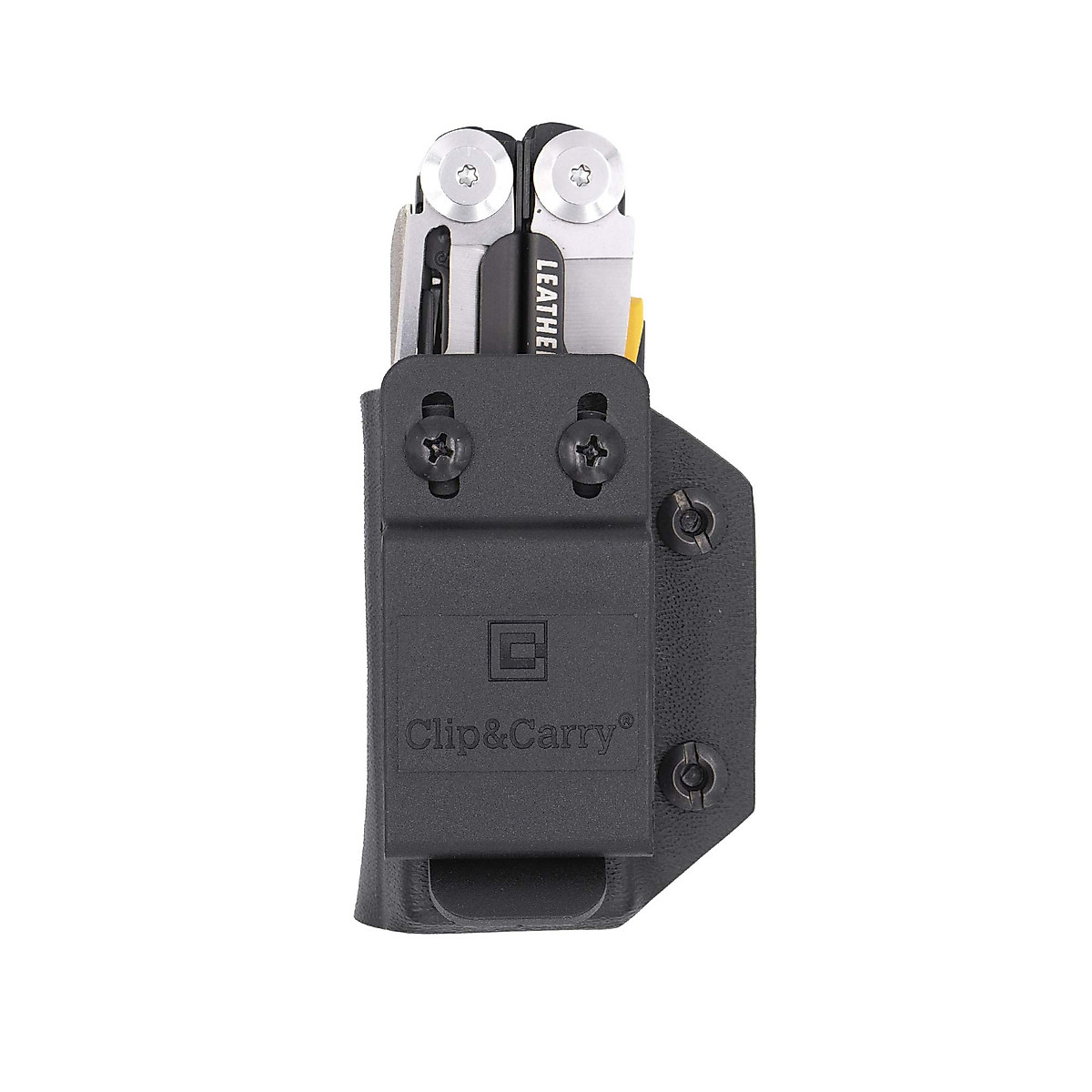 Clip & Carry Kydex Multitool Sheath for the Leatherman SIGNAL - Made in USA - Multi Tool Holder Holster - Black