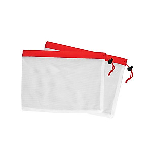 Reusable Produce Bags (Set of 6) Machine washable Breathable mesh design - Transport, Store & Organize Fruits and Vegetables | Color-Coded, Washable, Durable