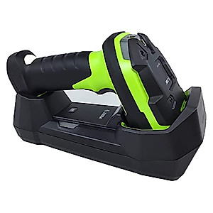 Zebra DS3678-SR Ultra-Rugged Industrial Grade Cordless Barcode Scanner Linear Imager - Bluetooth, Serial, USB Connectivity - Handheld Standard Range 1D/2D, with Cradle, Industrial Green - JTTANDS