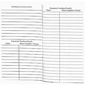 2 Year 2024 2025 Pocket Calendar Planner Datebook Replacement Insert (1)